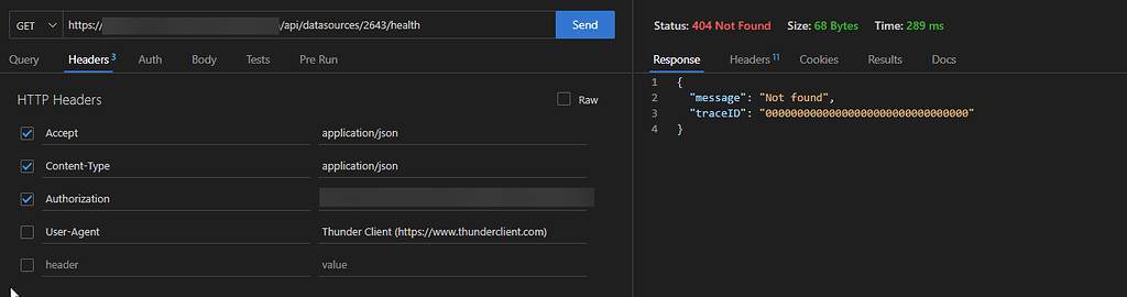 How to check health/query a Tempo datasource using the Grafana API - v9.1.6 - Developers & API ...