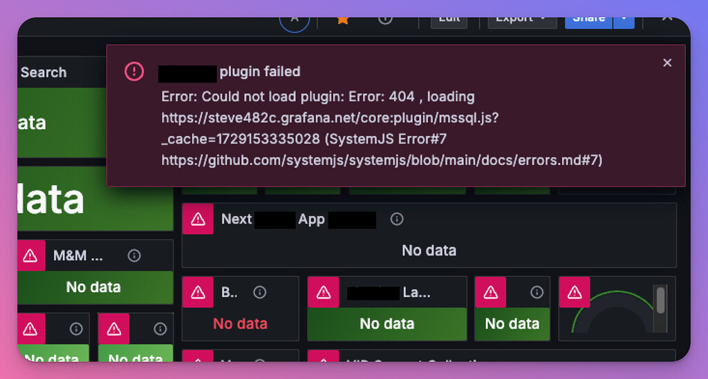 Microsoft SQL Server plugin is failing on existing and new dashbaords - MSSQL - Grafana Labs ...