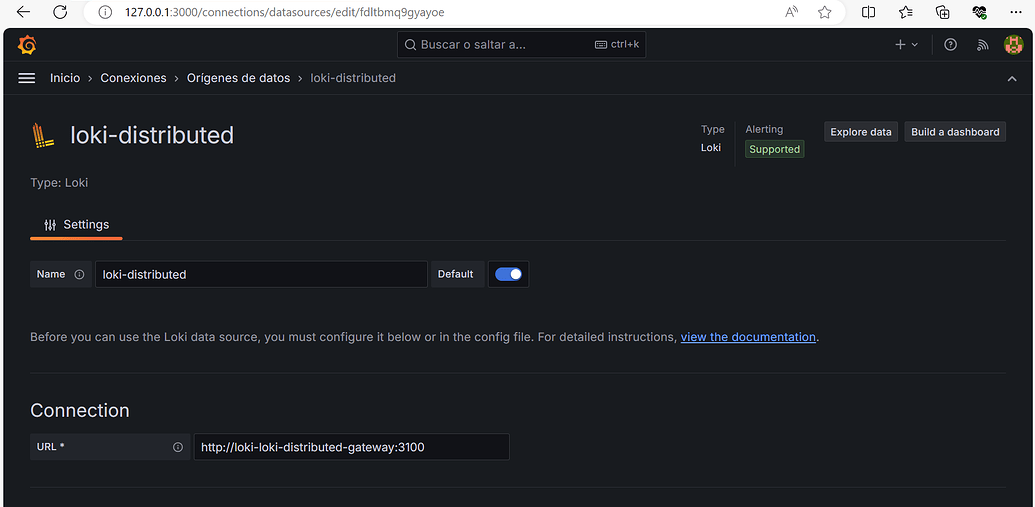 Grafana Unable to connect with Loki. Please check the server logs for more details - Grafana ...