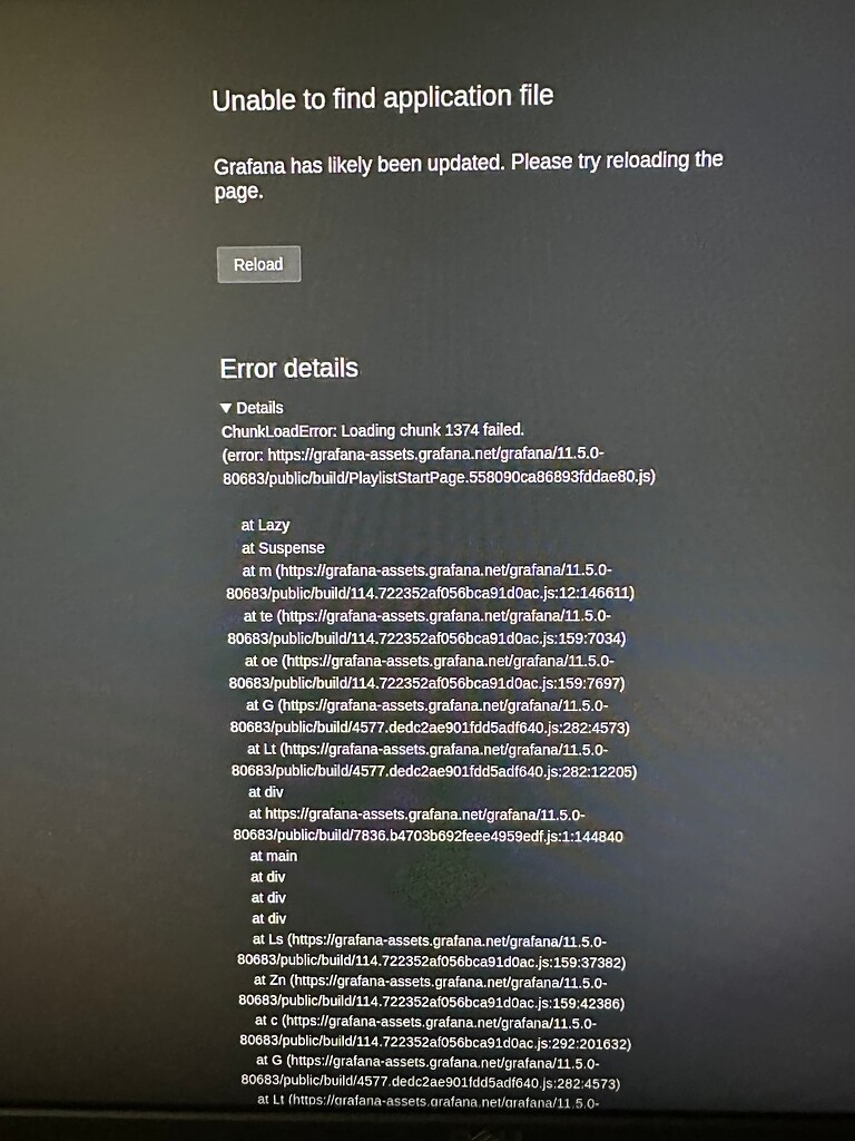 Grafana Kiosk crash - unable to find application file - Grafana - Grafana Labs Community Forums