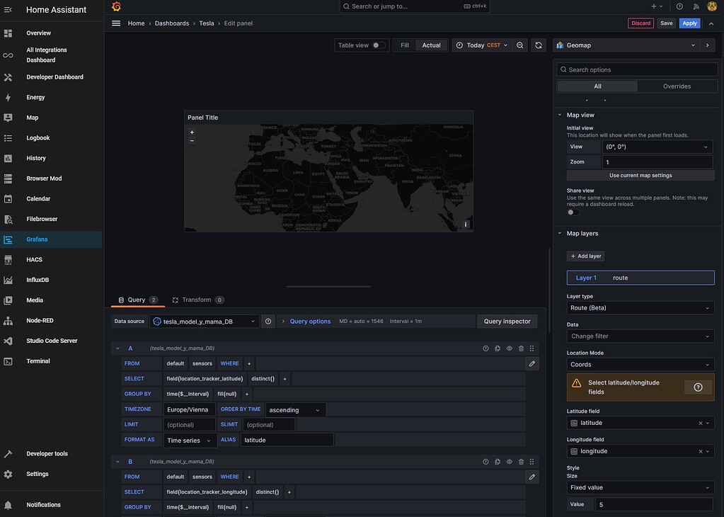 Grafana Geomap Route - Geomap Panel - Grafana Labs Community Forums