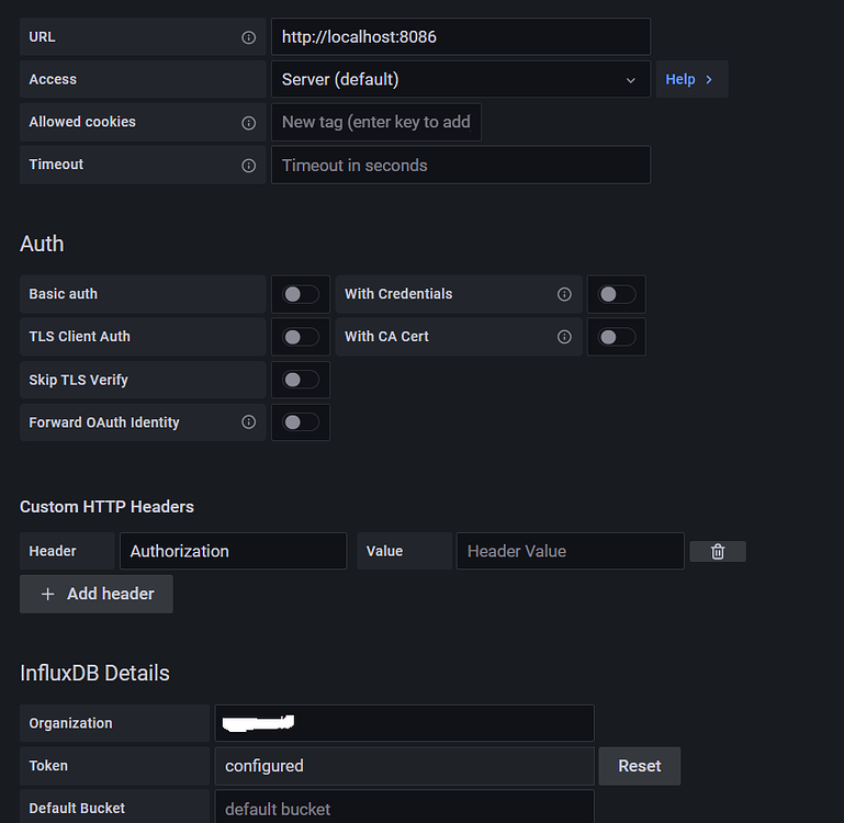 Error reading InfluxDB" when trying to add InfluxDB 2.0 Data Source with Flux Query Language ...