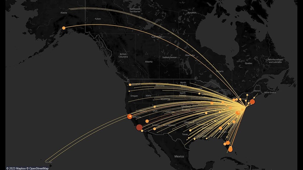 Origin-destination map in grafana - Geomap Panel - Grafana Labs ...