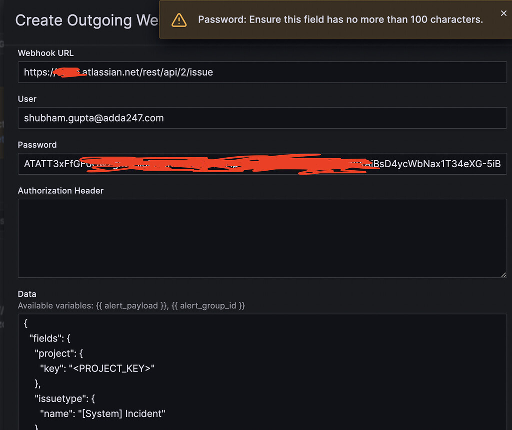 Grafana Outgoing webhook in On Call for JIRA - Alerting - Grafana Labs Community Forums