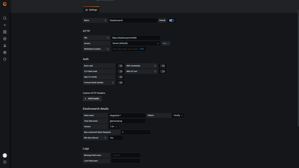 Grafana fails collect index from ElasticSearch - Elasticsearch ...