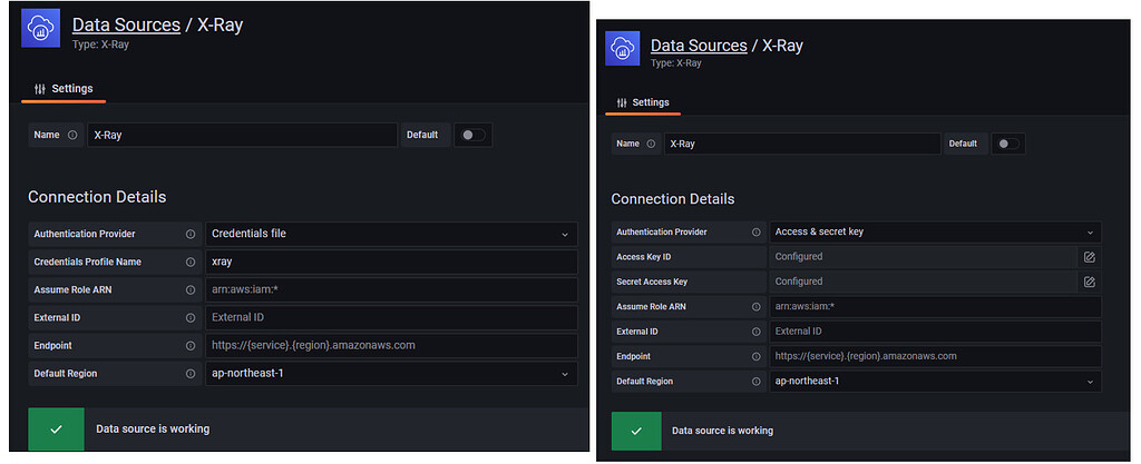X-Ray Datasource Failed to Load Regions - Dashboards - Grafana Labs Community Forums