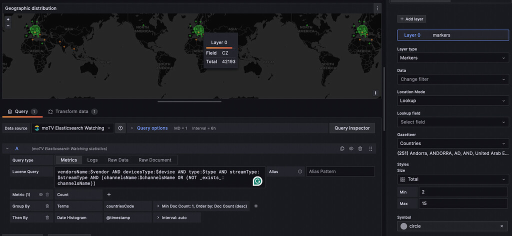 Show countries name insted of alpha-2 - Geomap Panel - Grafana Labs ...