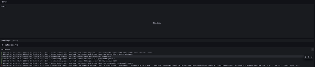 Why Cant The Dashboard Integration Docker Docker Logs Find Error Messages Dashboards