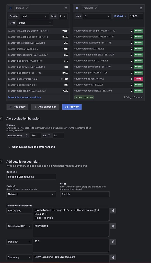 When I Use The Reduce Expression I Receive Two Values And I Want To Exclude One Alerting