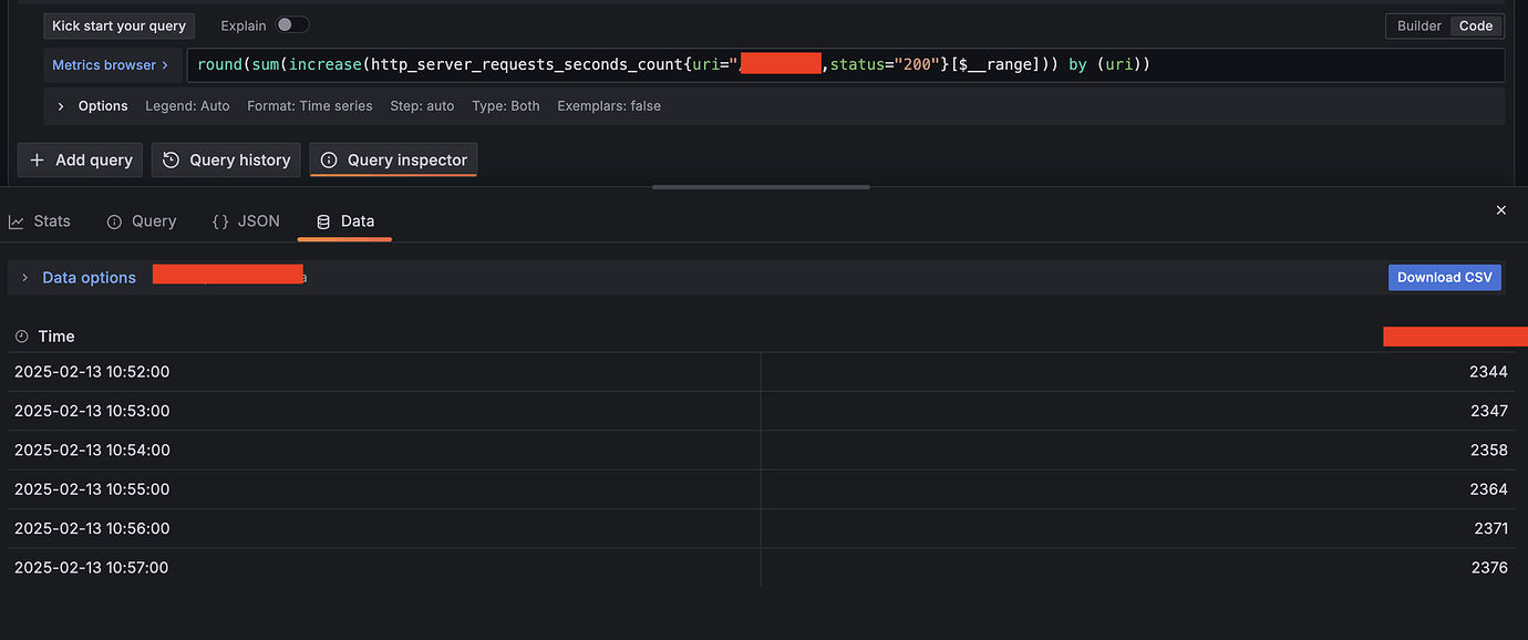 Http_server_request_duration_seconds_count vs http_server_requests_seconds_count - Prometheus ...