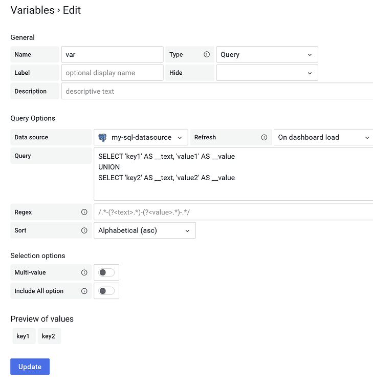 Referencing Key/Value variable with another variable as the key - Dashboards - Grafana Labs ...