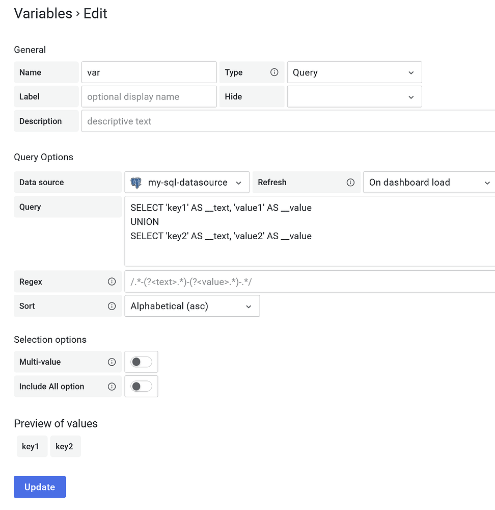 Referencing Key/Value variable with another variable as the key - Dashboards - Grafana Labs ...