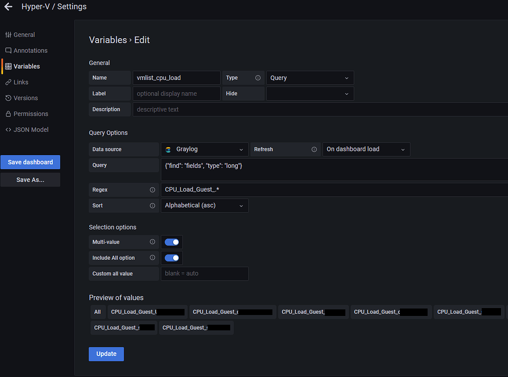 Template variable to display multiple series on graph - Elasticsearch - Grafana Labs Community ...