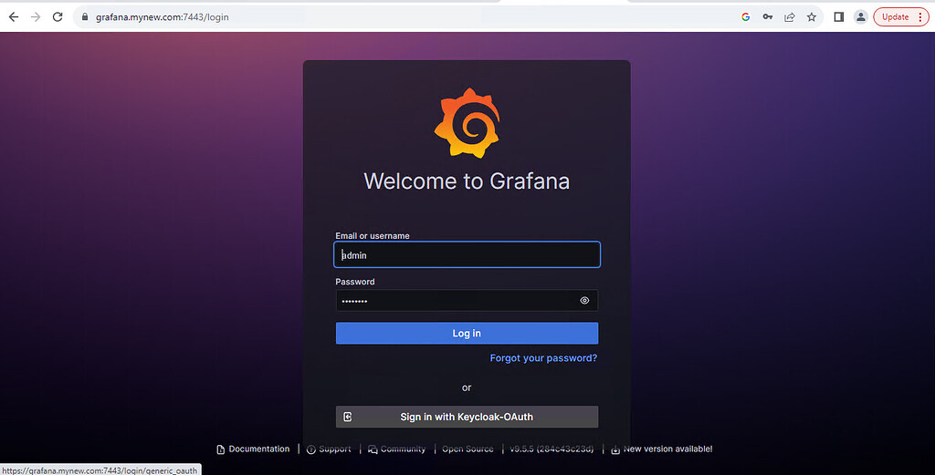 Invalid redirect uri in keycloak after after clicking on sign in with keycloak on grafana ...