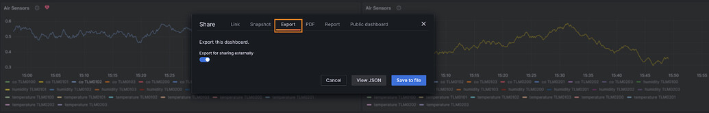 Export dashboard as pdf or excel format - Grafana Cloud - Grafana Labs ...