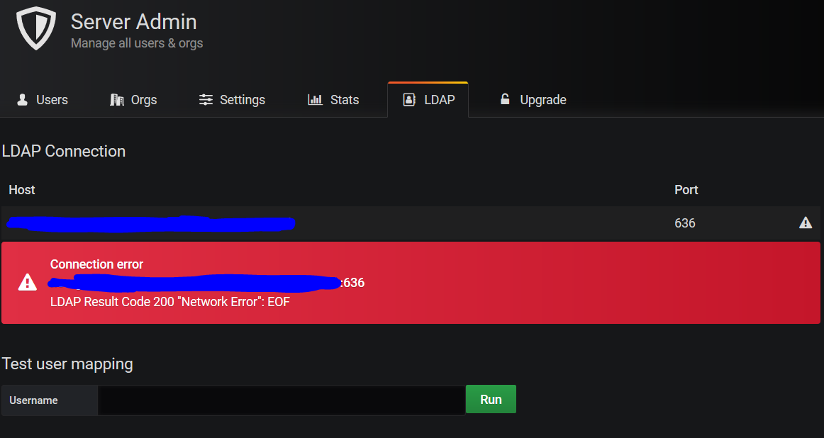 Getting Error Error While Trying To Authenticate User Authentication Grafana Labs