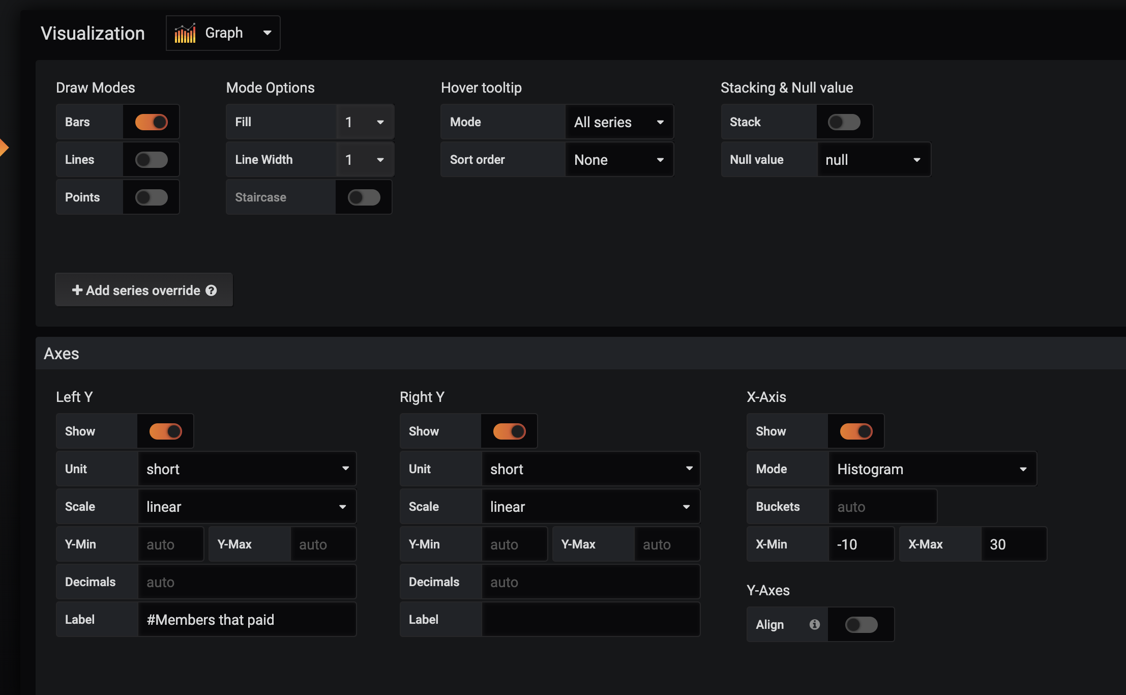 "Data points outside time range" message on histogram view - postgres - Grafana Labs Community ...