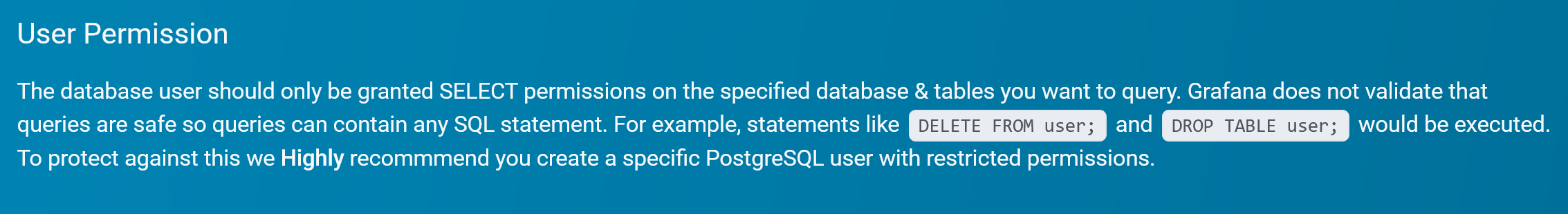 Dashboard Variable Sql Injection Postgresql Grafana Labs Community Forums