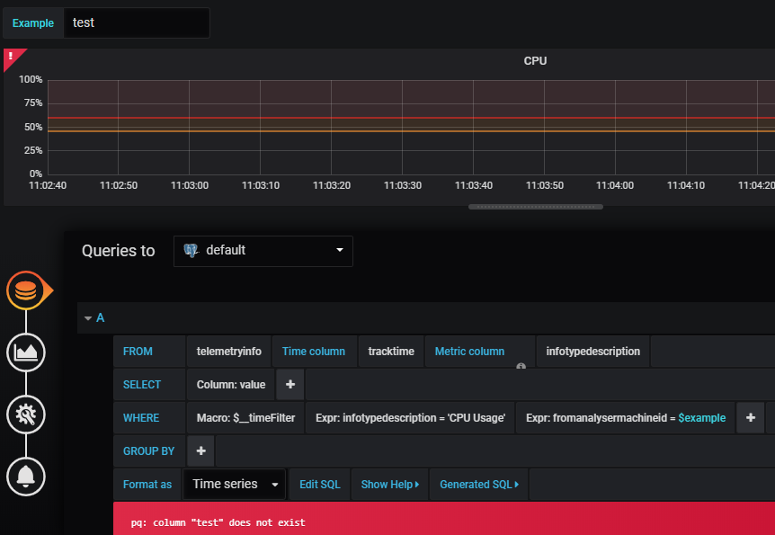Dashboard parameters as strings in PostgreSQL - Grafana - Grafana Labs Community Forums