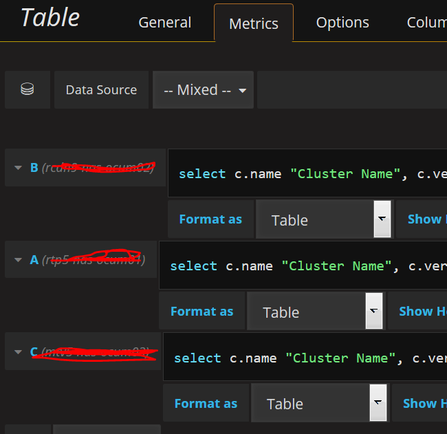 Same mysql queries in one panel - MySQL - Grafana Labs Community Forums