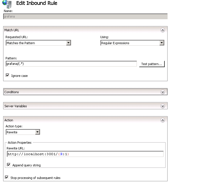Running grafana behind IIS - Configuration - Grafana Labs Community Forums Running grafana behind IIS - Configuration - Grafana Labs Community Forums