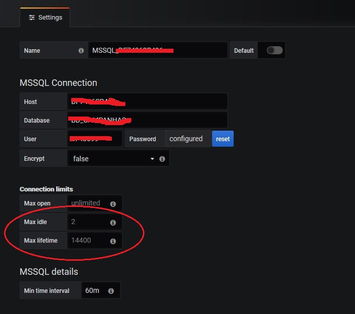 MSSQL query timeout - MSSQL - Grafana Labs Community Forums