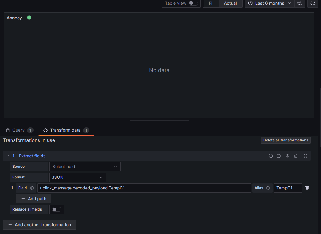 MQTT Data source with JSON output : 0 series returned - Live - Grafana Labs Community Forums