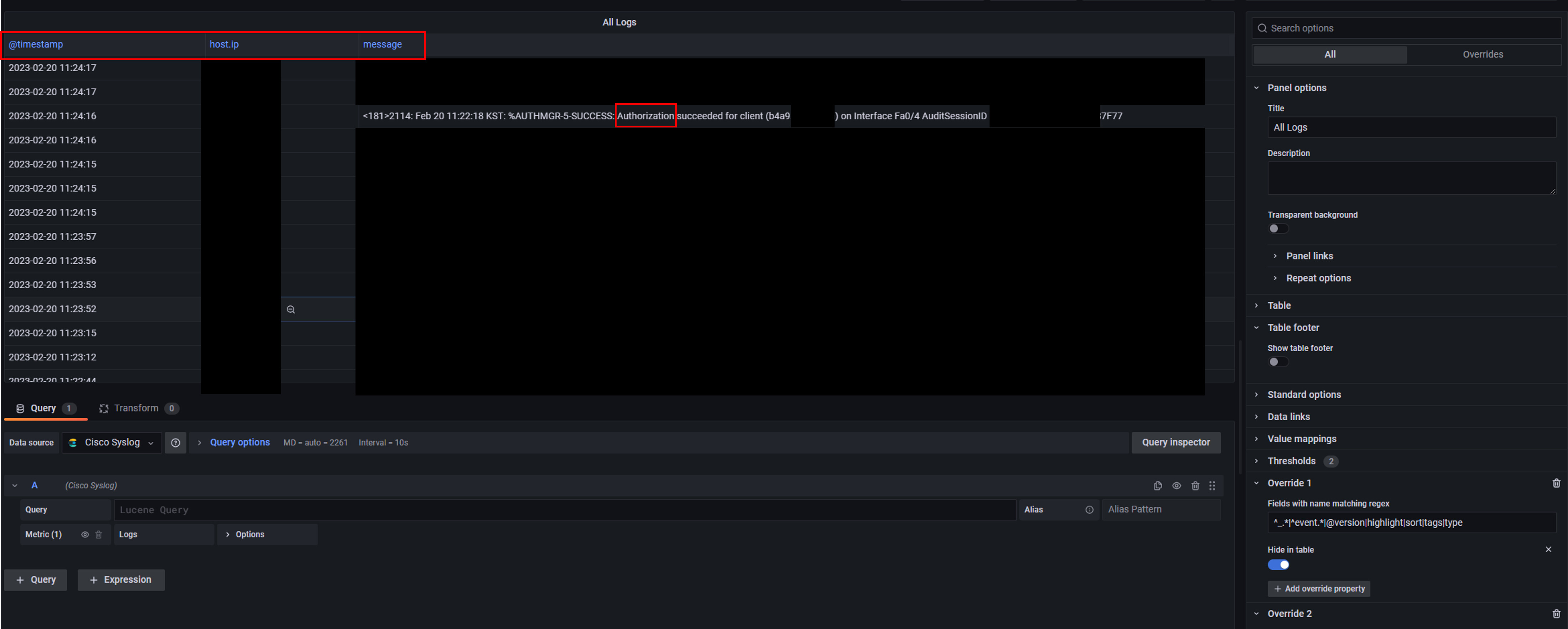 Contain the "ip address" in email main text - Elasticsearch - Grafana Labs Community Forums