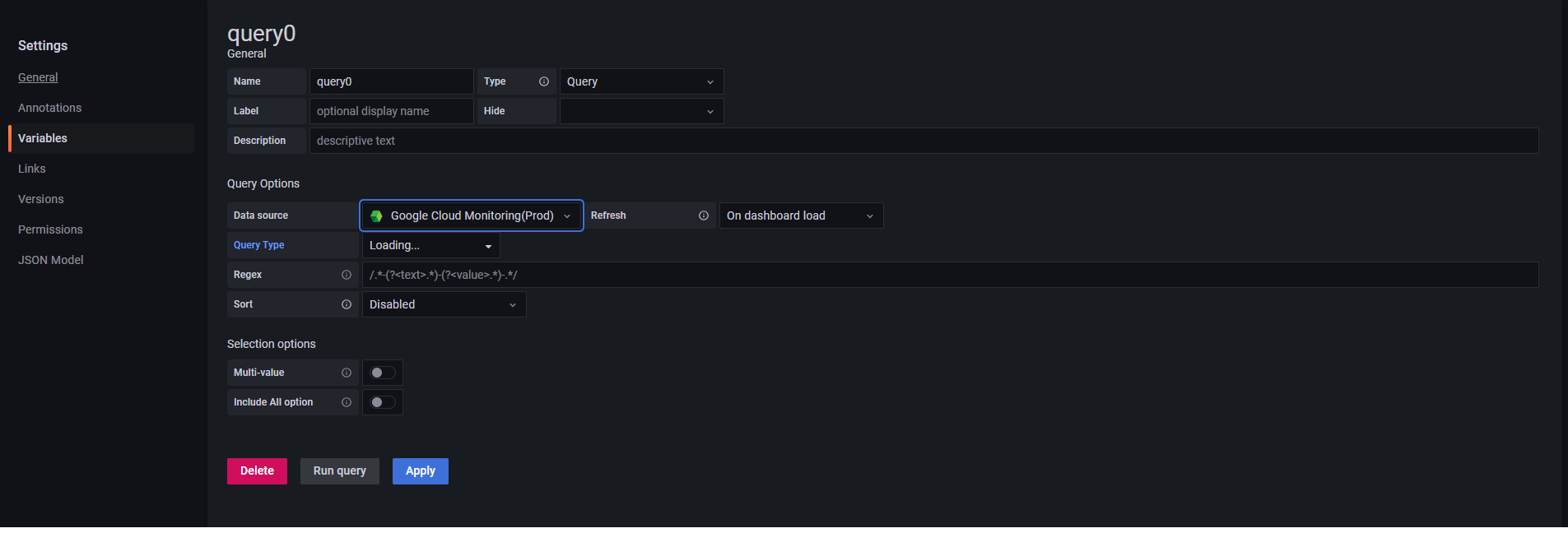Grafana fails to load query variables from Google Cloud Monitoring ... Grafana fails to load query variables from Google Cloud Monitoring ...