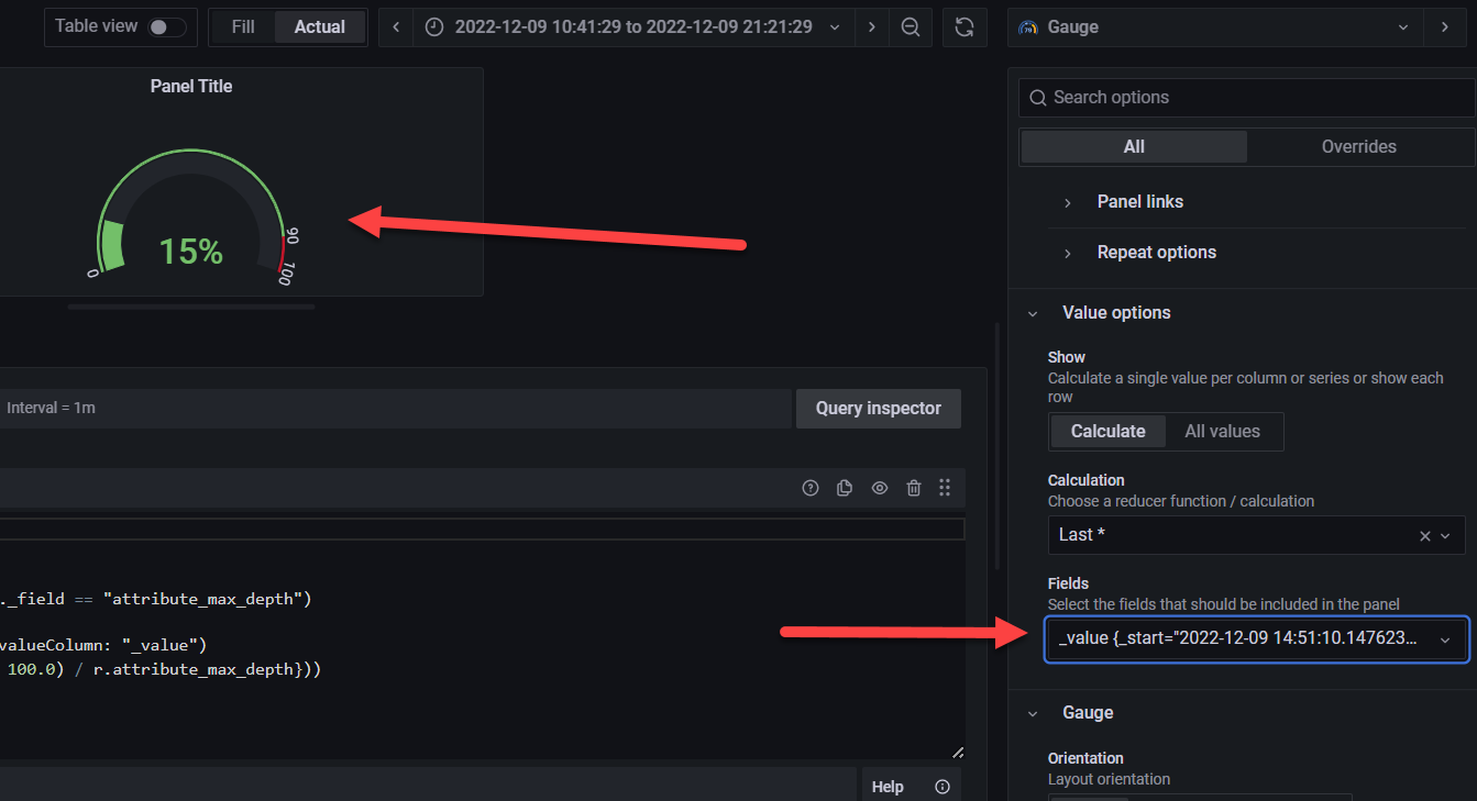 Gauge show no data, once saved - InfluxDB - Grafana Labs Community Forums