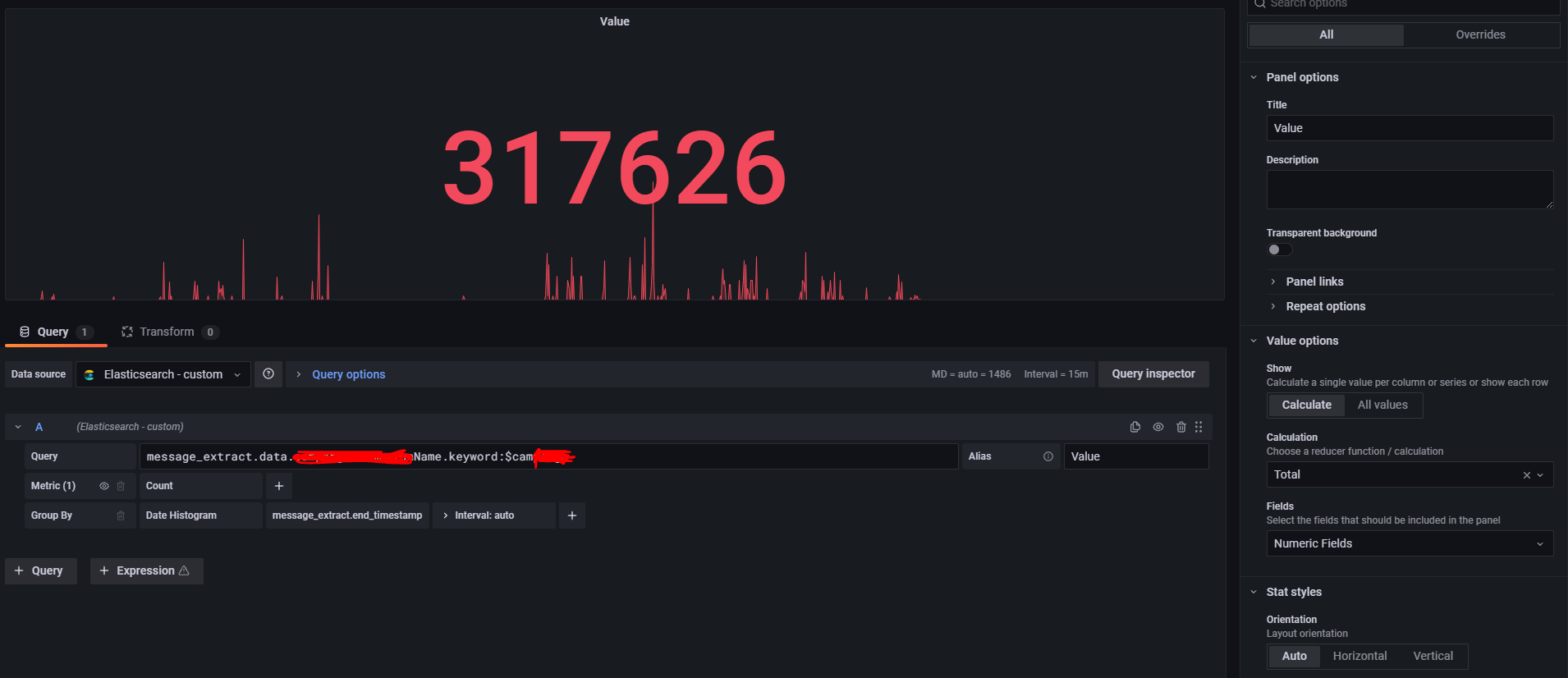 While Applying Math Expression for elastic dashboard filter query to reduce and get sum ...