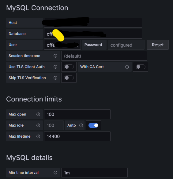 Please Inspect Grafana Server Log For Details Mysql Datasource Test Connection Mysql