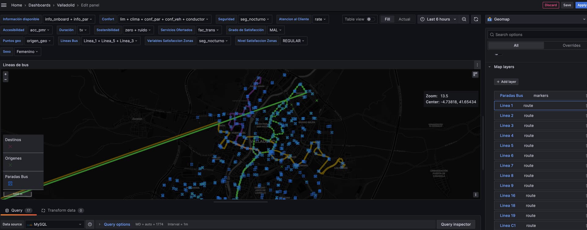 Infinite Lines In Geomap Route Option Geomap Panel Grafana Labs