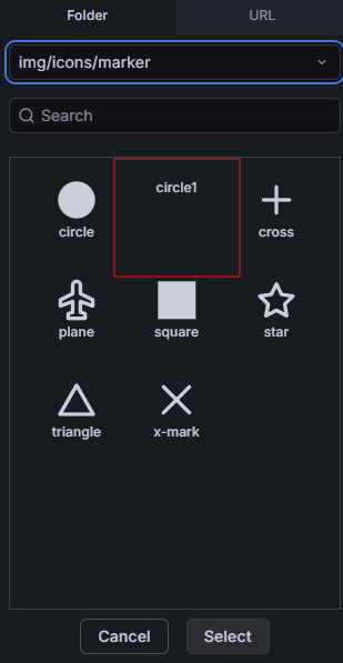Custom icon not available in Canvas panel - even a copy of an existing ...