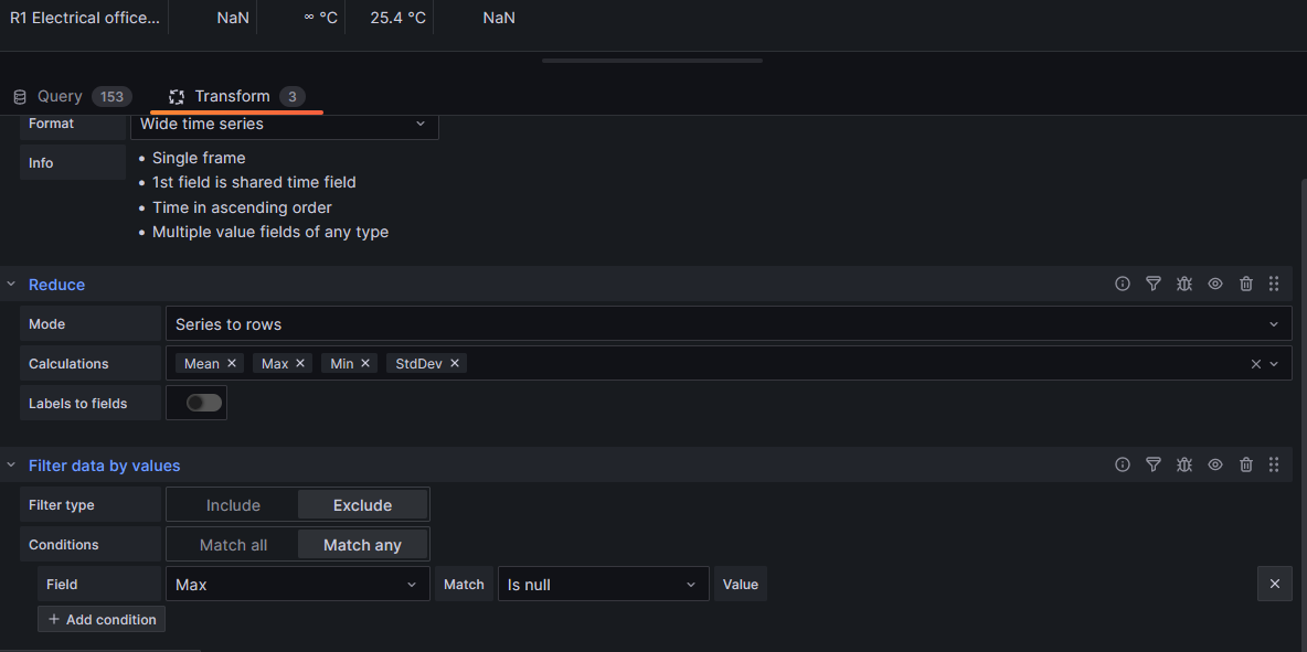 Reduce Transformation Drop NaN - Dashboards - Grafana Labs Community Forums