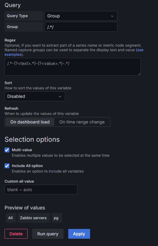 Grafana and Zabbix variable synchronization setup - Grafana - Grafana Labs Community Forums