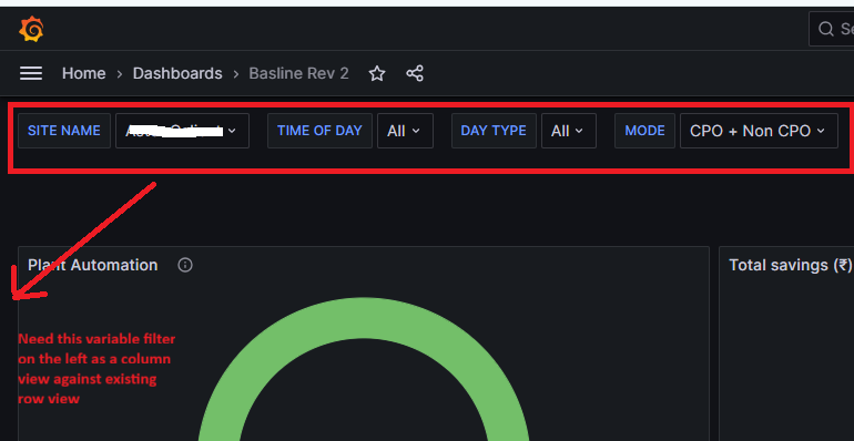 Variable filter panel on the left, side navigation - Grafana - Grafana Labs Community Forums