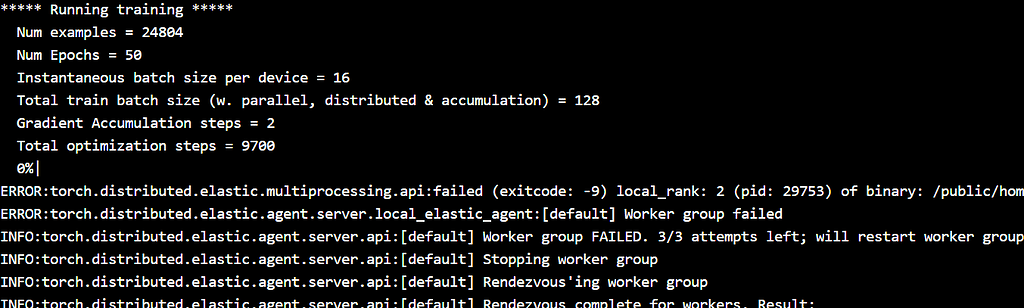 Using trainer to train a bart model on 4 gpus failed - 🤗Transformers ...