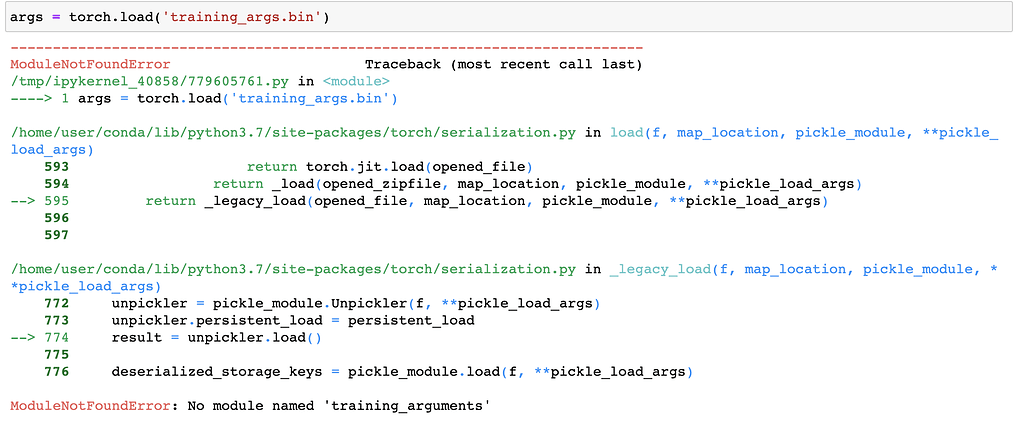 Cannot load training_args.bin - 🤗Transformers - Hugging Face Forums