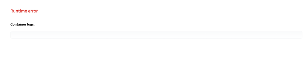 Runtime Error No Error Message Spaces Hugging Face Forums