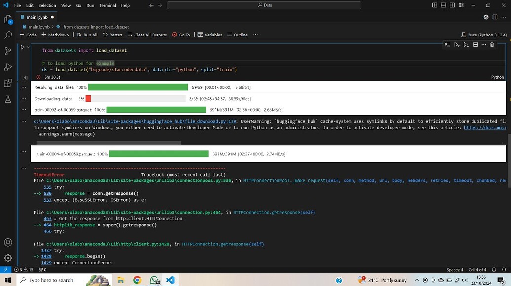 Loading datasets on vscode from huggingface - Beginners - Hugging Face Forums