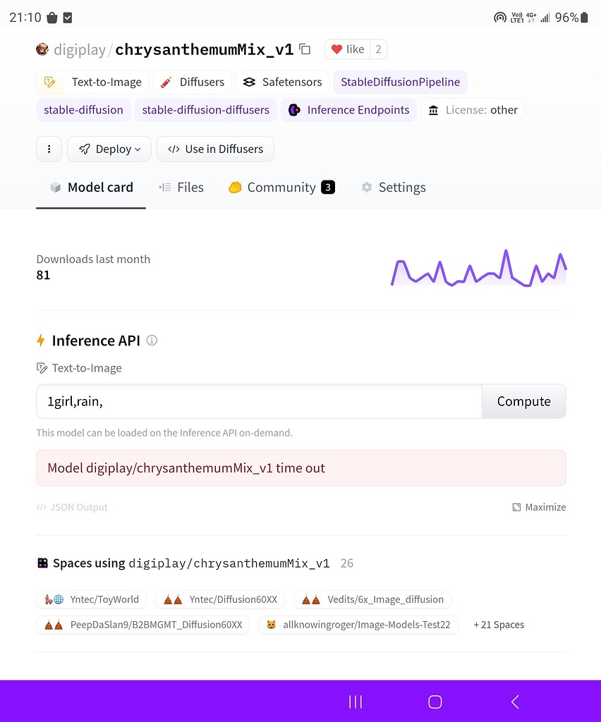 Inference API time out? - Site Feedback - Hugging Face Forums
