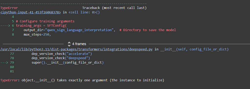 Error using deepspeed for sftconfig - DeepSpeed - Hugging Face Forums