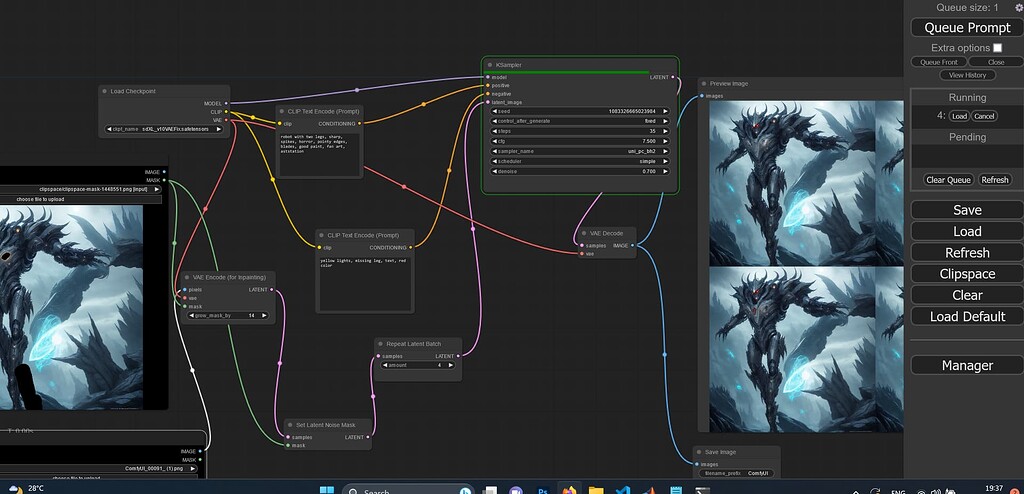 Why does impaint create "scars" in the image? - Beginners - Hugging ...