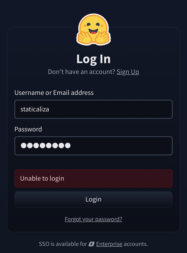 Account Locked: "Unable to login" - Beginners - Hugging Face Forums