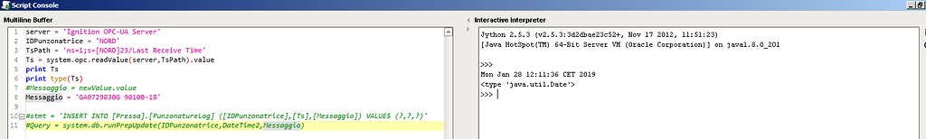 Issue with Insert Time in SQL - Ignition - Inductive Automation Forum