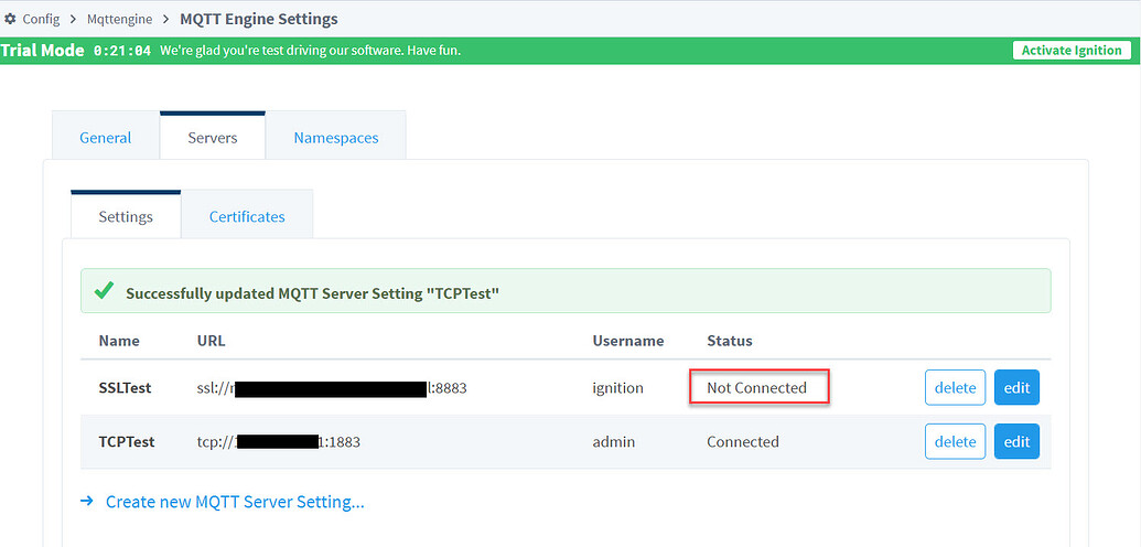 MQTT Connection - Ignition - Inductive Automation Forum