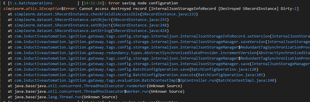 Saving Node Configuration Error - Ignition - Inductive Automation Forum