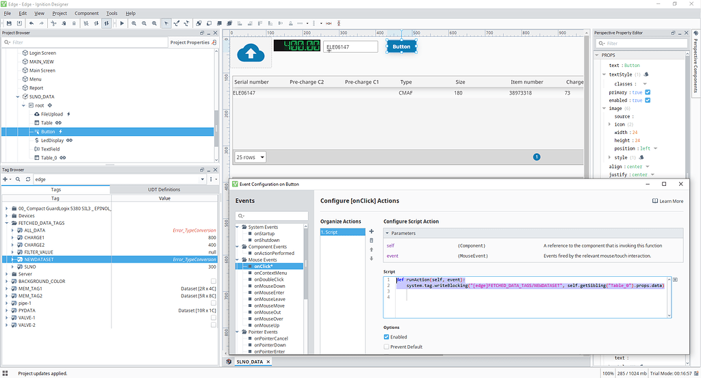 How to copy the Perspective table data into dataset tag - Ignition ... How to copy the Perspective table data into dataset tag - Ignition ...