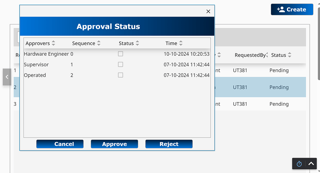 Help Needed: Adding Approve and Reject Buttons in a Table for Approval ...